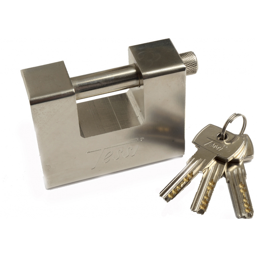 TE85 - Hardened Steel Rectangular Padlock, 85mm - Curust Industries